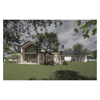 Construction d'une maison en pisé - Contemporary - House Exterior ...