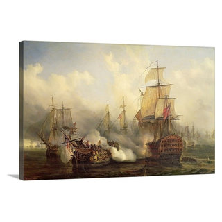 "The Redoutable at Trafalgar, 21st October 1805" Wrapped Canvas Art ...