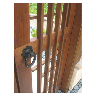 Curved Roof Japanese Entry Gate - Asian - San Diego - by Wood's Shop ...