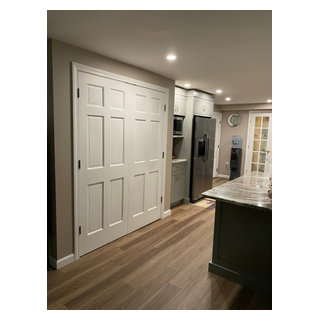 Merrimack, Gray Transitional Kitchen - Transitional - Kitchen - Boston ...