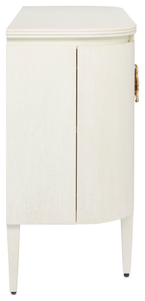 Briallen White Demi-Lune - Transitional - Accent Chests And Cabinets ...