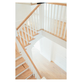 Classic Cape Cod Full Remodel - Studio City - Traditional - Staircase ...