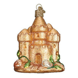 Old World Christmas Sand Castle Glass Blown Ornament - Rustic ...