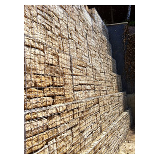 Gabion Retaining Wall: Hobscheid, Luxembourg - Modern - by Devoran ...