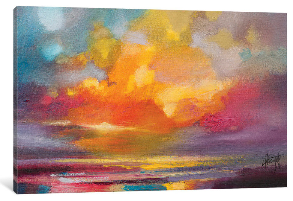 Sunset by Scott Naismith Art Print, 18" x 26" x 1.5" - Contemporary ...