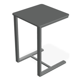 17.5" Square Marine Grade Aluminum Outdoor End Table - Transitional ...