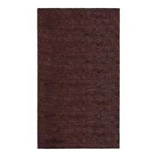 8" x 10" Dark Brown Modern Shimmery Area Rug - Contemporary - Area Rugs ...