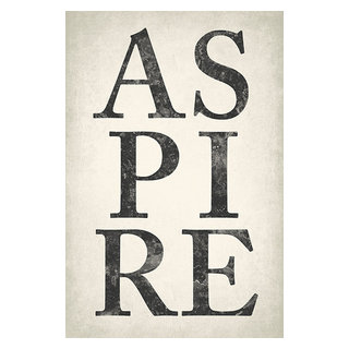 Aspire, Motivational Poster Print, 12" x 18" - Contemporary - Prints ...