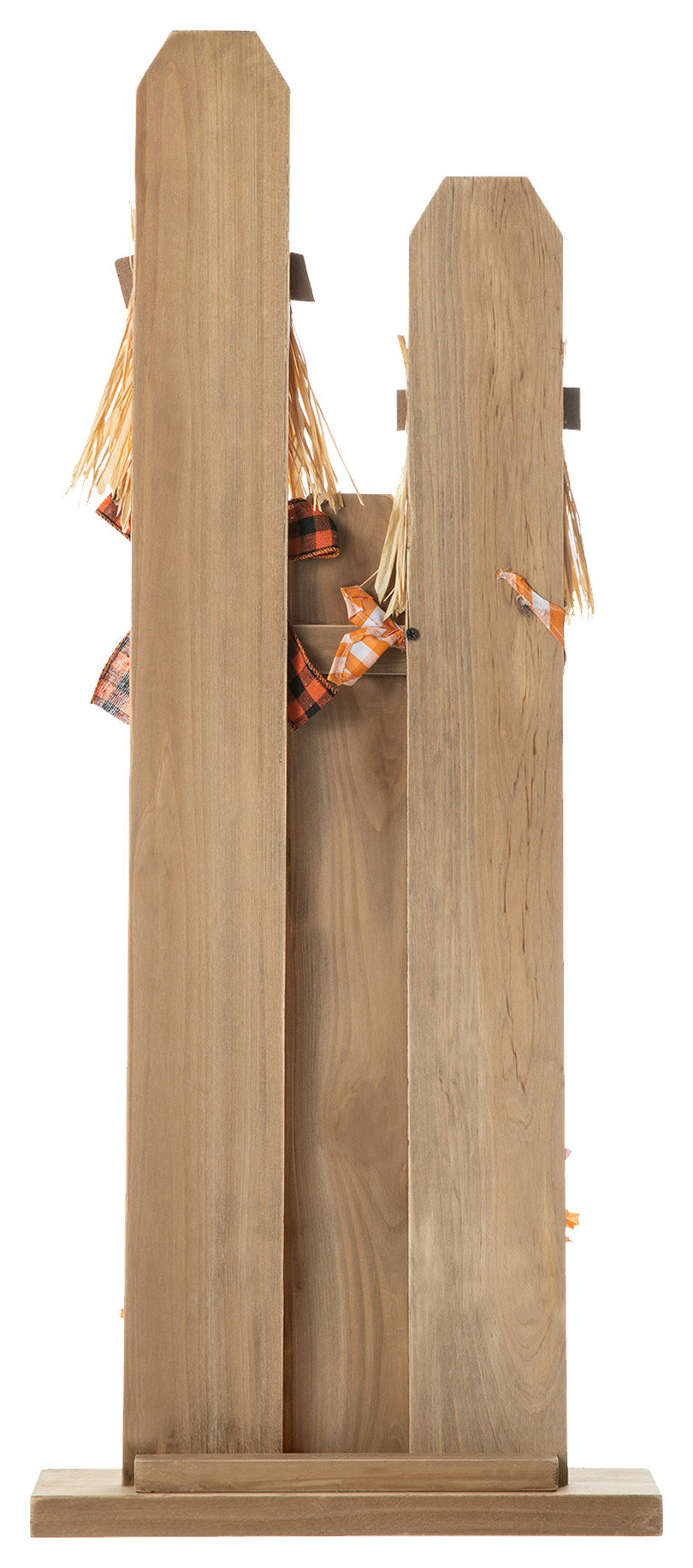 36.25" H Lighted Wooden Scarecrow Porch Decor - Traditional - Outdoor ...