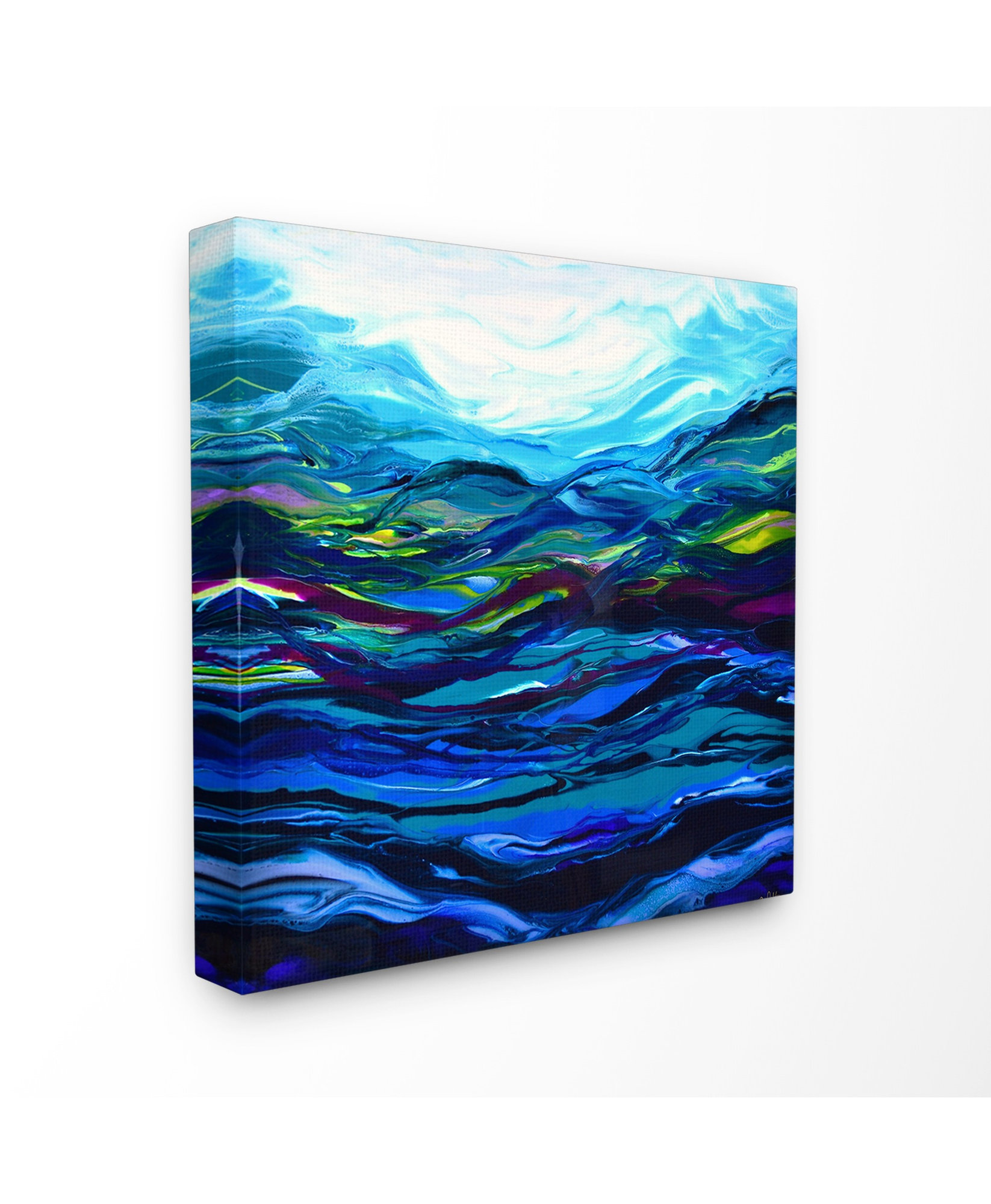 Acrylic Resin Waves Under Water Ripples Abstract Framed Giclee ...