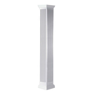 Endura-Craft Craftsman Classic, Square Non-Tapered, Fluted Column, 12 ...