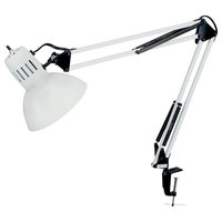 Spring Balanced Clamp-On Lamp, Gloss White, 36" Reach - Modern - Desk ...