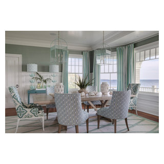 Seaview - Beach Style - Dining Room - Providence - by Digs Design ...