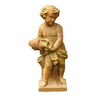 Water Pourer Cherub 38 Garden Angel Statue - Traditional - Garden ...