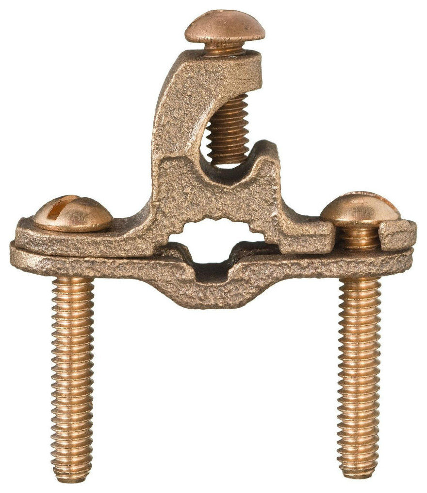 Halex 36910 Bronze Direct Burial Lay-In Ground Clamp, 3/8" - 1 ...