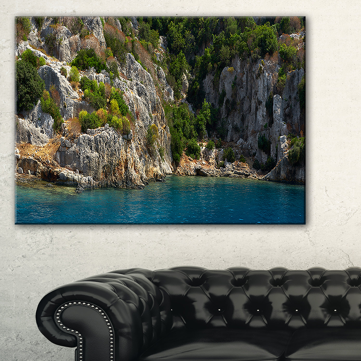 "Beautiful Turkey Tropical Beach" Landscape Print Wall Art, 32"x16 ...