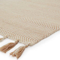 Jaipur Living Flats Handmade Geometric Ivory/Light Tan Area Rug, 5'x8 ...