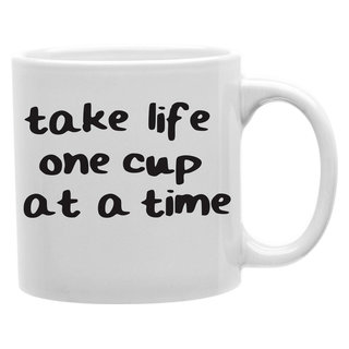 One Cup At A Time Mug, 11 oz - Modern - Mugs - by Imaginarium Goods | Houzz