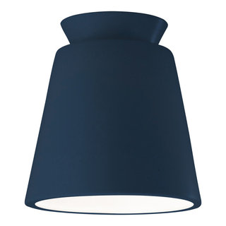 Radiance Collection, Trapezoid Ceramic Flush-Mount, Midnight Sky Finish ...