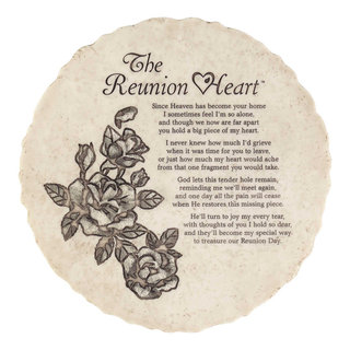 The Reunion Heart Stepping Stone, Resin - Landscaping Stones And Pavers ...