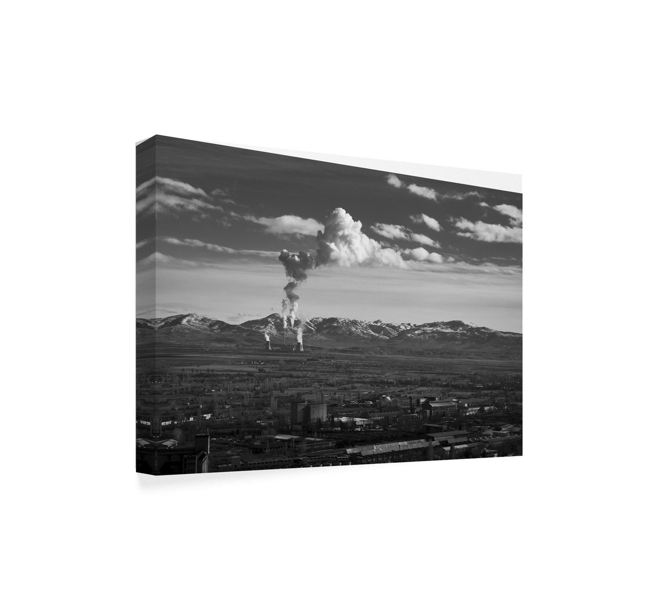 Petar Boskovski 'Industrial Landscape' Canvas Art, 19"x12 ...