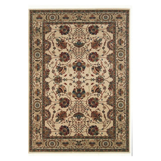 Aiden Traditional Vintage Inspired Ivory/Red Rug, 2'x3' - Traditional ...