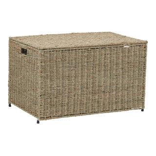 Large Wicker Sturge Chest, Seagrass, Natural - Beach Style - Accent ...