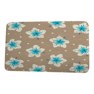 Surf, 17"x24" - Tropical - Bath Mats - by E by Design | Houzz