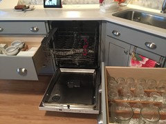 those with corner sinks - awkward with dishwasher?