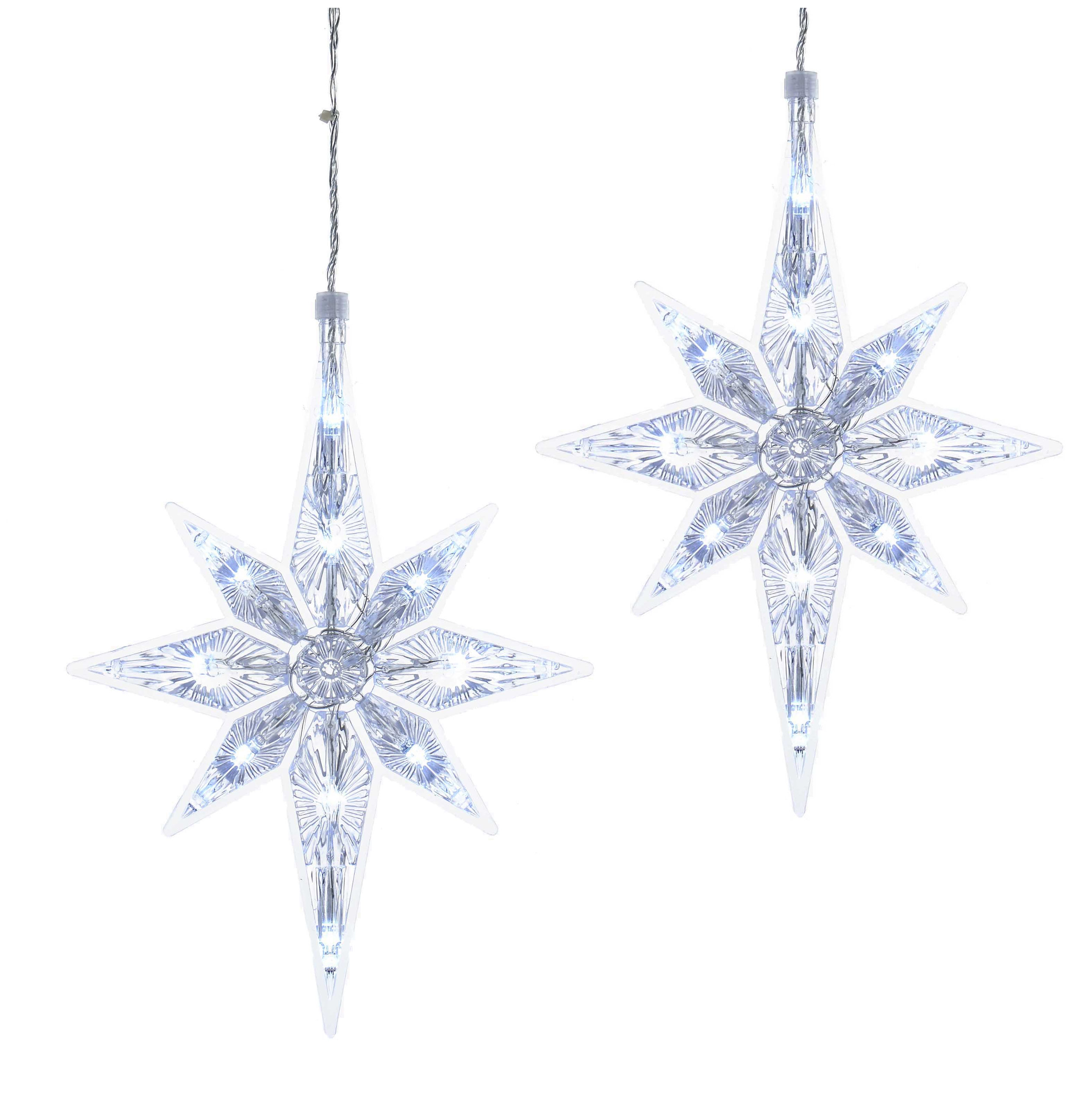 Bethlehem Star Cool White LED Light Set - Contemporary - Holiday ...