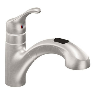 Moen CA87316SRS Renzo One-Handle Pull-Out Kitchen Faucet, Spot Resist ...