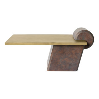 Art Deco Copper Coffee Table, Versmissen Fleek - Contemporary - Coffee ...