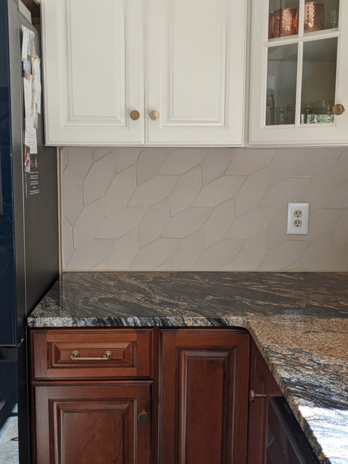 In love with our Fireclay Tile braided picket pattern backsplash ...
