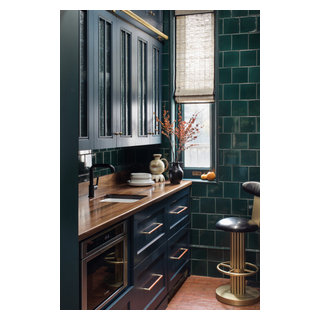 West End Maximalism | Design and Build - Eclectic - Home Bar - St Louis ...