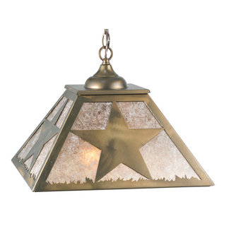 16 Square Texas Star Pendant - Southwestern - Pendant Lighting - by ...