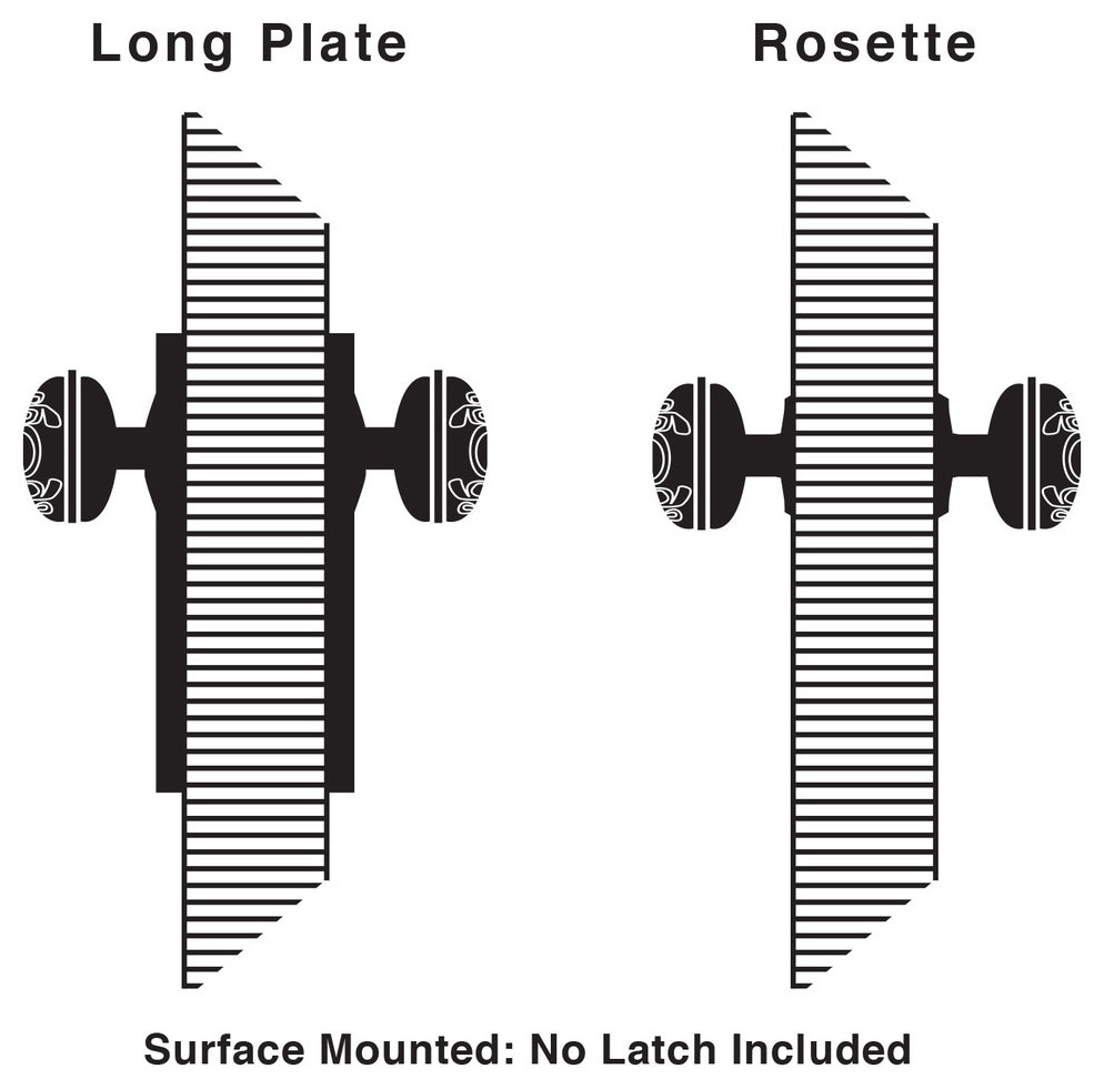 Single Studio Plate With White Porcelain Knob, Satin Nickel, Double ...