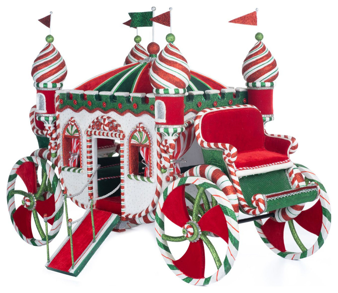 Katherine's Collection 2023 Peppermint Palace Carriage, 23.5 × 10.5 × ...