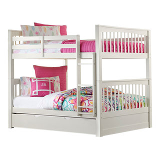 Hillsdale Pulse Wood Full Over Full Bunk Bed With Trundle, Full Bunk ...
