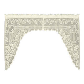 Victorian Rose Swag Pair - Traditional - Valances - by Heritage Lace ...