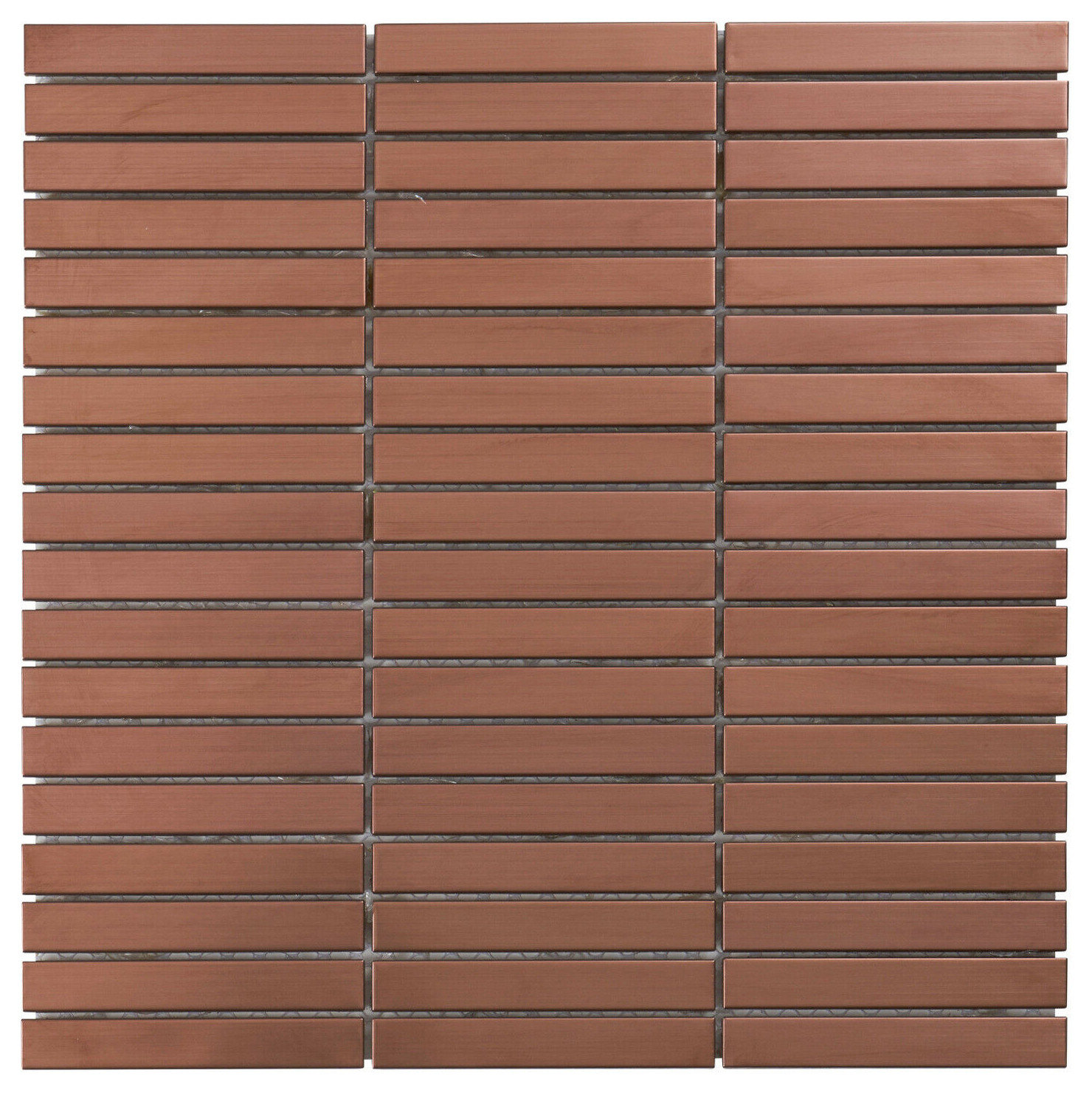 Modket Rose Gold Copper Color Metal Mosaic Tile Kitchen Backsplash ...