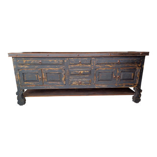 Don Pio Rustic Bathroom Vanity Black Washed, 60x20x32 - Farmhouse ...