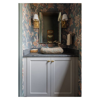 Timeless Tailored - Transitional - Powder Room - Other - by ID.ology ...