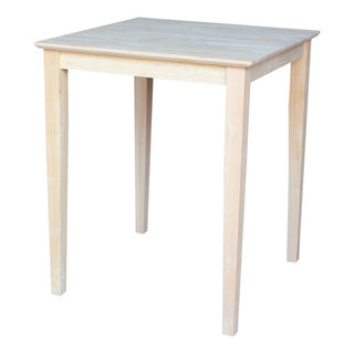 Solid Wood Top Table, 36 Inch High - Transitional - Dining Tables - by ...