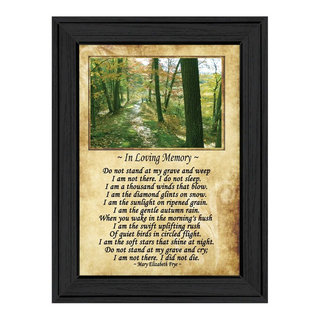 "In Loving Memory" By Trendy Decor4U, Printed Wall Art, Black Frame ...