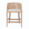 Martha Stewart Playa Handcrafted Rattan Counter Stool 25" H - Tropical ...