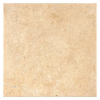 12"x12" Seashell Antiqued Rustic Tile, 12"x12" - Traditional - Wall And ...