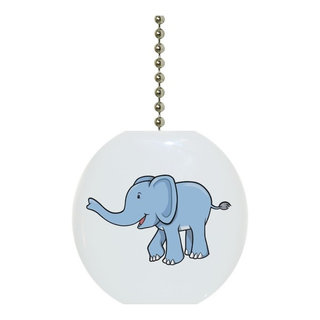 Cute Blue Elephant Ceiling Fan Pull - Traditional - Ceiling Fan ...