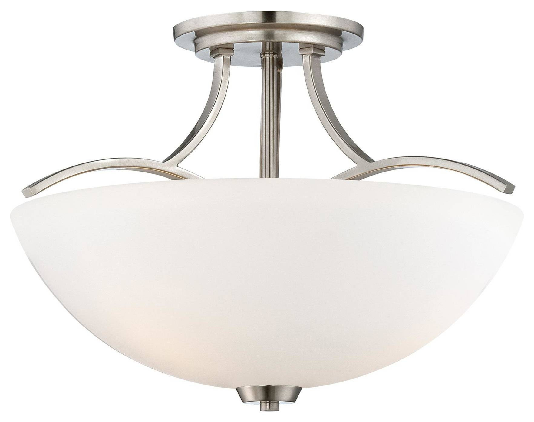 Minka Lavery Overland Park 3-Light Semi Flush Mount - Transitional ...