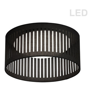 Slit Drum 1-Light Flush Mount - Modern - Flush-mount Ceiling Lighting ...