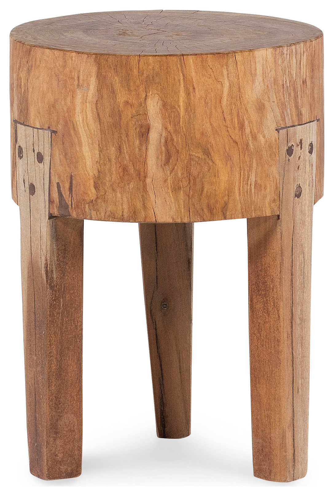 18" Wooden Stool - Rustic - Accent And Garden Stools - by BoBo ...